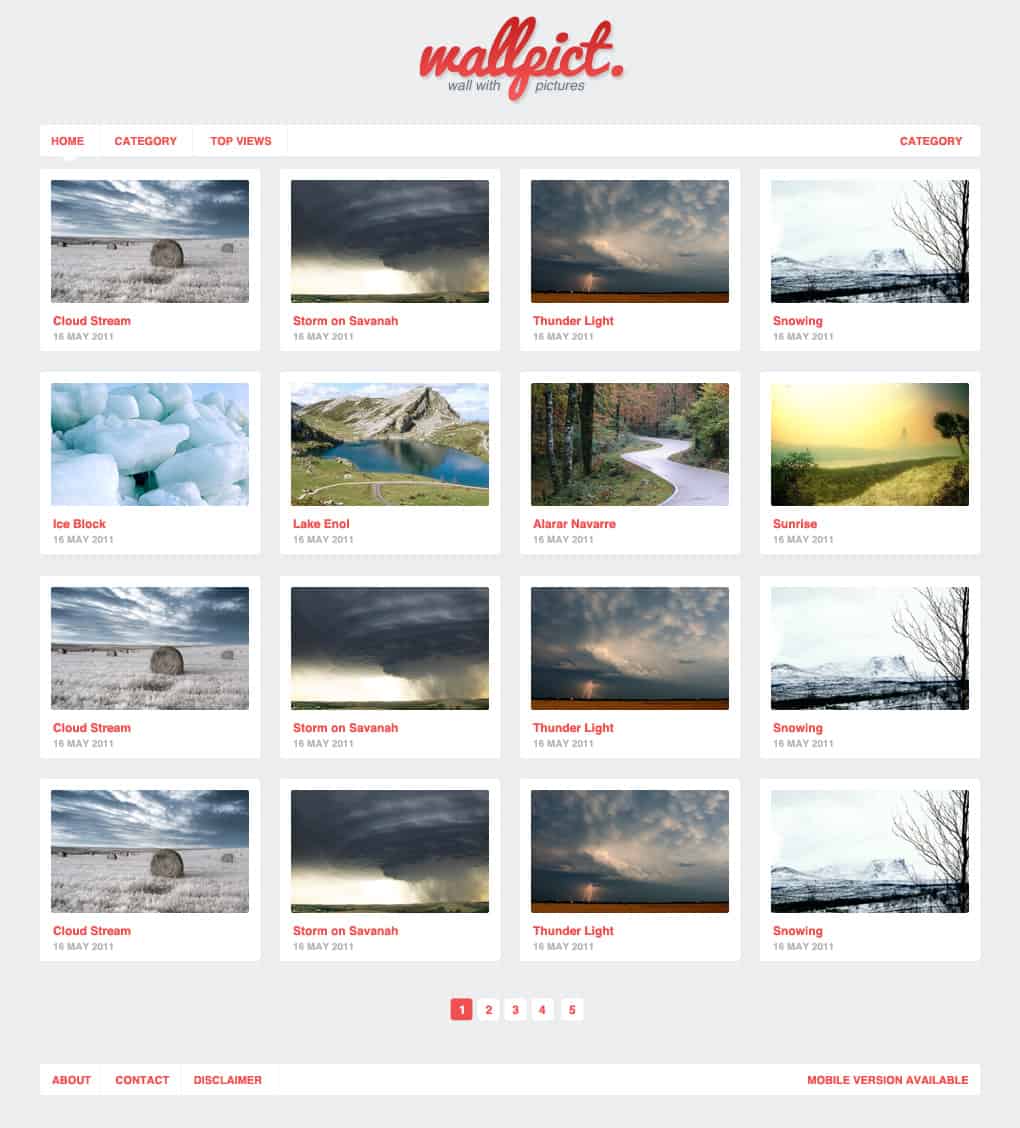 Free Download: Photo Gallery Web Design for Your Next Project - PSD ...